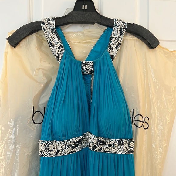 Aidan Mattox | Dresses | Aidan Mattox Blue Pearl Prom Dress | Poshmark